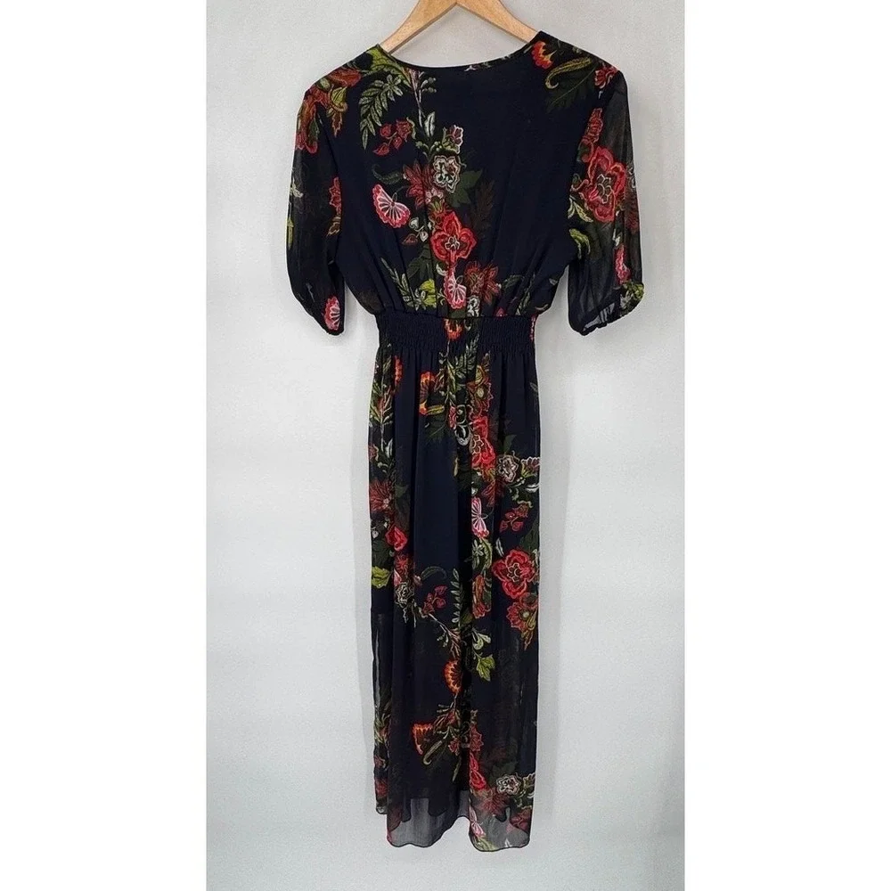 Enfocus Studio | Dresses | Enfocus Studio Boho Maxi Dress Womens 6 Navy ...
